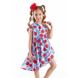 Denokids Kleid "Poppy" in Rot/ Blau - 70% | Gr&ouml;&szlig;e 110 | Kinderkleider