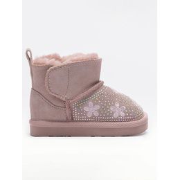 Lelli Kelly Leder-Winterboots "Clarissa" in Rosa - 57% | Gr&ouml;&szlig;e 27 | Baby-stiefel-boots