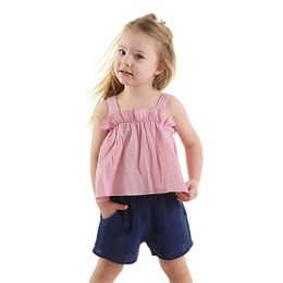 Denokids 2tlg. Outfit "Frilled Muslin" in Rosa/ Dunkelblau - 67% | Gr&ouml;&szlig;e 98 | Baby-shirts