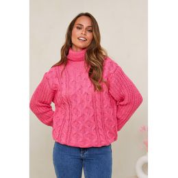 Soft Cashmere Rollkragenpullover in Pink - 70% | Gr&ouml;&szlig;e 34/36 | Damen-pullover-cardigans