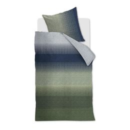 Beddinghouse Satin-Bettw&auml;sche-Set "Duco" in Blau/ Gr&uuml;n - 53% | Gr&ouml;&szlig;e 155x220 cm | Bettwaesche-bettwaren