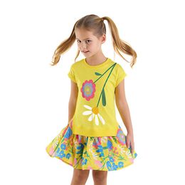 Denokids Kleid "Flower Garden" in Gelb - 61% | Gr&ouml;&szlig;e 104 | Kinderkleider