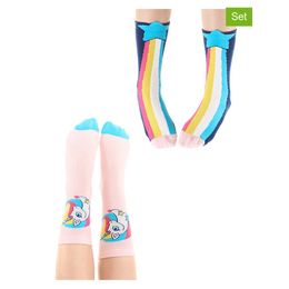 Denokids 2er-Set: Socken "Rainbow Star" in Bunt - 41% | Gr&ouml;&szlig;e 104/110 | Kinder-socken-strumpfhosen