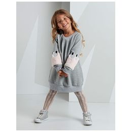 Denokids Kleid "Fluffy" in Grau - 65% | Gr&ouml;&szlig;e 104 | Kinderkleider