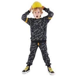 Denokids 2tlg. Outfit "Cars" in Schwarz - 67% | Gr&ouml;&szlig;e 98 | Kinder-sweatshirts-jacken