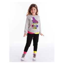 Denokids 2tlg. Outfit "Roller" in Grau/ Schwarz - 66% | Gr&ouml;&szlig;e 134 | Kinder-longsleeves