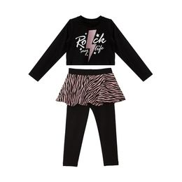 Denokids 2tlg. Outfit "Rock Life" in Schwarz - 63% | Gr&ouml;&szlig;e 140 | Kinder-longsleeves