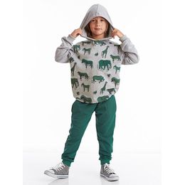 Denokids 2tlg. Outfit in Grau/ Gr&uuml;n - 63% | Gr&ouml;&szlig;e 128 | Kinderhosen