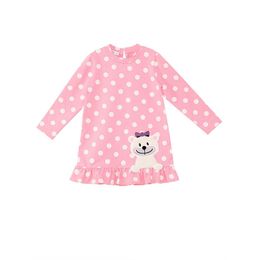 Denokids Kleid "Teddy Bear" in Rosa - 68% | Gr&ouml;&szlig;e 68-80 | Baby-kleider-roecke