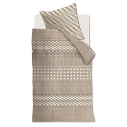 Rivi&egrave;ra Maison Rivi&egrave;ra Maison Bettw&auml;sche-Set ''Rattana'' in Beige/ Hellbraun - 55% | Gr&ouml;&szlig;e 135x200 cm | Bettwaesche-bettwaren