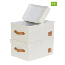 STORE IT! STORE IT 2er-Set: Ordnungsboxen "Premium" in Beige - (B)33 x (H)25 x (T)16 cm - 46% | Kisten-koerbe