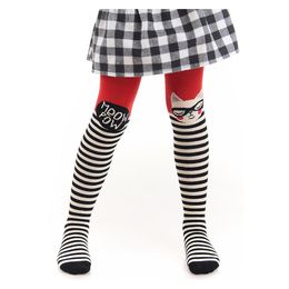 Denokids Strumpfhose in Schwarz/ Rot - 54% | Gr&ouml;&szlig;e 128/134 | Kinder-socken-strumpfhosen
