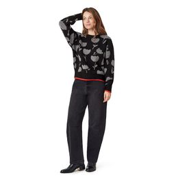 Scotch & Soda Scotch & Soda Pullover in Schwarz/ Rot/ Grau - 61% | Gr&ouml;&szlig;e XL | Damen-pullover-cardigans