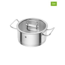 Zwilling 2tlg. Set: Edelstahl-Kochtopf ''Pro'' - 4,3 l - 57% | Kochgeschirr