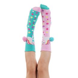 Denokids Socken in T&uuml;rkis/ Rosa - 48% | Gr&ouml;&szlig;e 128/134 | Kinder-socken-strumpfhosen