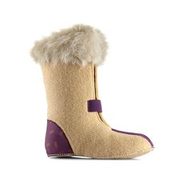 Sorel Innenschuhe "Joan of Arctic" in Beige/ Lila - 40% | Gr&ouml;&szlig;e 34 | Kinderstiefel