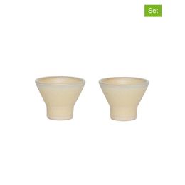 OYOY living design 2er-Set: Eierbecher "Yuka" in Beige - (H)4 x &Oslash;5 cm - 48% | Gedeckter-tisch
