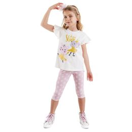 Denokids 2tlg. Outfit "Ballerina Animals" in Wei&szlig;/ Rosa - 65% | Gr&ouml;&szlig;e 92 | Kinder-oberteile