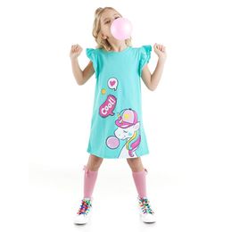 Denokids Kleid "Gummy Unicorn" in T&uuml;rkis - 62% | Gr&ouml;&szlig;e 98 | Kinderkleider
