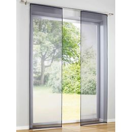 HEINE HOME Schiebevorhang in Grau - 40% | Gr&ouml;&szlig;e 145x60 cm | Gardinen-vorhaenge