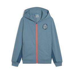 Puma Sweatjacke in Hellblau - 43% | Gr&ouml;&szlig;e 128 | Kinder-sweatshirts-jacken