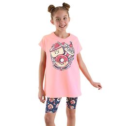 Denokids 2tlg. Outfit "Sweet Party" in Rosa/ Dunkelblau - 63% | Gr&ouml;&szlig;e 104 | Kinder-oberteile