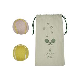 OYOY mini Babyrassel "Tennis Ball" in Beige/ Gelb - ab Geburt - 51% | Greiflinge-rasseln