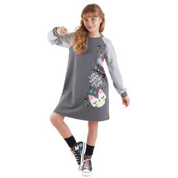 Denokids Kleid "Wild Cat" in Anthrazit - 66% | Gr&ouml;&szlig;e 110 | Kinderkleider