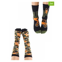 Denokids 2er-Set: Socken "UP" in Schwarz - 41% | Gr&ouml;&szlig;e 128/134 | Kinder-socken-strumpfhosen