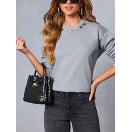 LA Angels Sweatshirt in Grau - 57% | Gr&ouml;&szlig;e L | Damen-sweatshirts-jacken