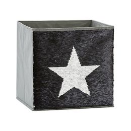 STORE IT! STORE IT Ordnungsbox "Stern" in Grau/ Silber/ Schwarz - (B)32 x (H)32 x (T)32 cm - 64% | Kisten-koerbe