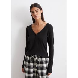 Marc O ́Polo Bodywear Longsleeve in Schwarz - 53% | Gr&ouml;&szlig;e S | Damen-tops