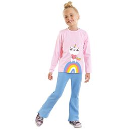 Denokids 2tlg. Outfit in Rosa/ Hellblau - 69% | Gr&ouml;&szlig;e 104 | Kinder-longsleeves