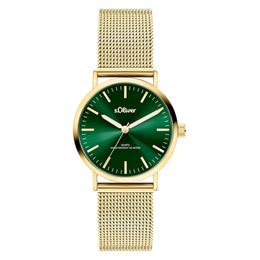 s.Oliver Analog Watch female Gold size One Size