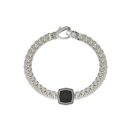 Guess Armband 'OCTAGON PAVE' Herren Gr&ouml;&szlig;e S schwarz / silber