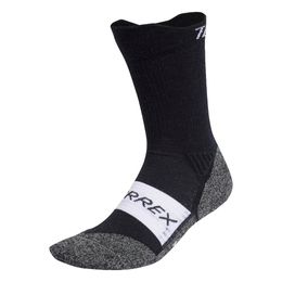 adidas terrex Sportsocken 'COLD.RDY Crew Wool' Herren Gr&ouml;&szlig;e 42/44 graumeliert / schwarz / wei&szlig;