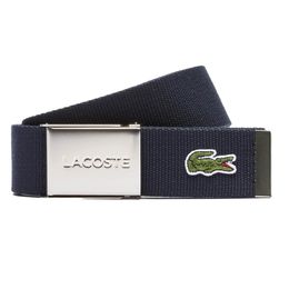 Lacoste G&uuml;rtel - Lacoste Lacoste Herren G&uuml;rtel aus Stoff - sch&ouml;nes - Gr. 130 CM - in Blau - f&uuml;r Damen