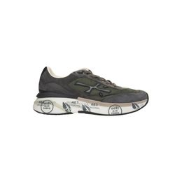 Premiata Low-Top Sneaker - Moerun Sneakers With Suede And Fabric Combination - Gr. 44 (EU) - in Grau - f&uuml;r Damen