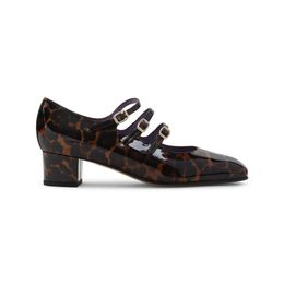 Carel Paris Hohe Schuhe - Leopard Patent Leather Mary Jane Pumps - Gr. 37 (EU) - in Bunt - f&uuml;r Damen