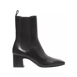 Ash Stiefel - Ankle Boot In Soft Black Nappa With Side Elastic - Gr. 39 (EU) - in Schwarz - f&uuml;r Damen