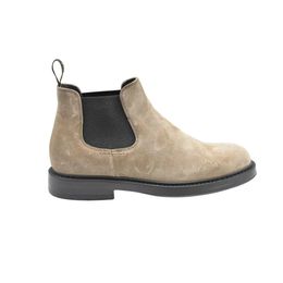 Doucals Doucal's Stiefel - Sophisticated Flat Shoes With Elastic Panels - Gr. 41 (EU) - in Beige - f&uuml;r Damen