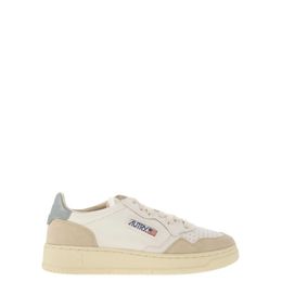Autry Low-Top Sneaker - Medalist Low - Leather And Suede Sneakers - Gr. 38 (EU) - in Wei&szlig; - f&uuml;r Damen