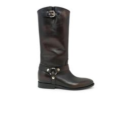 Elena Iachi Stiefel - Brown Leather Boots - Gr. 41 (EU) - in Braun - f&uuml;r Damen