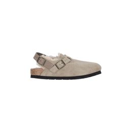 Birkenstock Slipper & Pantoletten - 'Tokio' Mules &ndash; Taupe - Gr. 43 (EU) - in Beige - f&uuml;r Damen