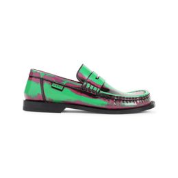 Loewe Multicolour Calf Leather Loafers With Decorative S - Gr. 36 (EU) - in Gr&uuml;n