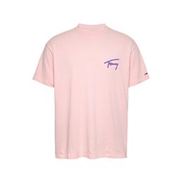 Tommy Jeans T-Shirt Herren Gr&ouml;&szlig;e XXXL violettblau / rosa / knallrot