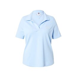 Tommy Hilfiger Curve Poloshirt Damen Gr&ouml;&szlig;e 5XL hellblau / silber