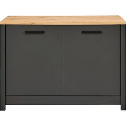 Inter Link Sp&uuml;lenschrank &raquo;Sp&uuml;lenschrank Veneto&laquo; 1 Stk. tlg. F&uuml;r Sp&uuml;le & Sp&uuml;lmaschine, Soft-Close, F&uuml;&szlig;e h&ouml;henverstellbar, 130x60x92 MDF, Spanplatte
