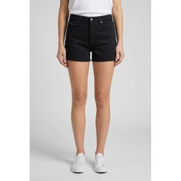 Calvin Klein Jeans Damen Shorts &raquo;90s DENIM SHORT&laquo; mit Fransensaum schwarz 31, N-Gr