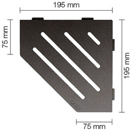 Schl&uuml;ter-SHELF-E-S2 TSDA WAVE Alu strukturbeschichtet dunkelanthrazit g&uuml;nstig